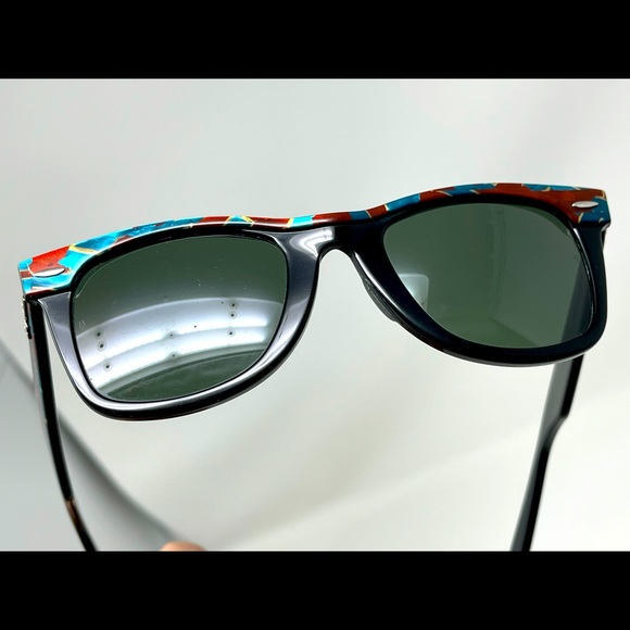 Ray-Ban | Accessories | Vintage Ray Ban Bl Wayfarer Turquoise Maroon ...